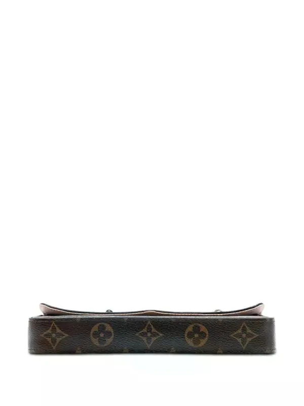 LOUIS VUITTON Monogram Pochette Felicie Crossbody Bag - Brown
