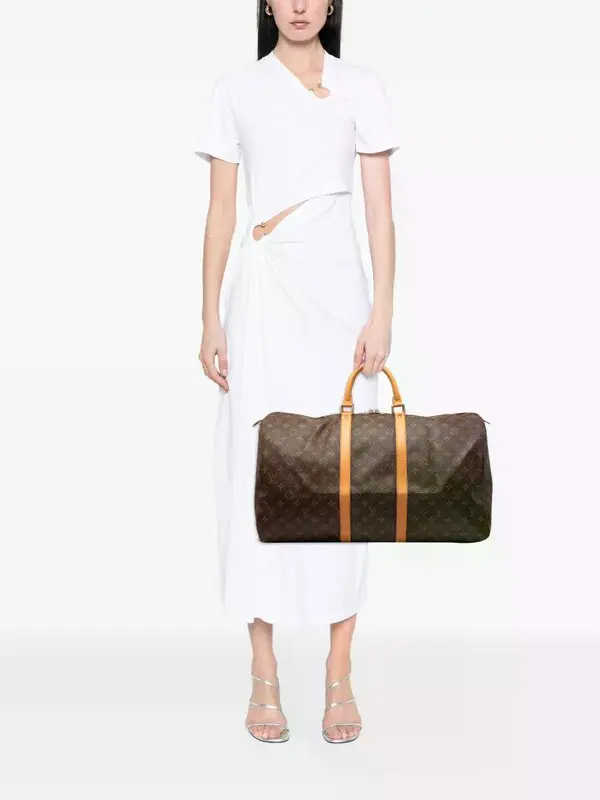 LOUIS VUITTON Monogram Keepall 55 Travel Bag