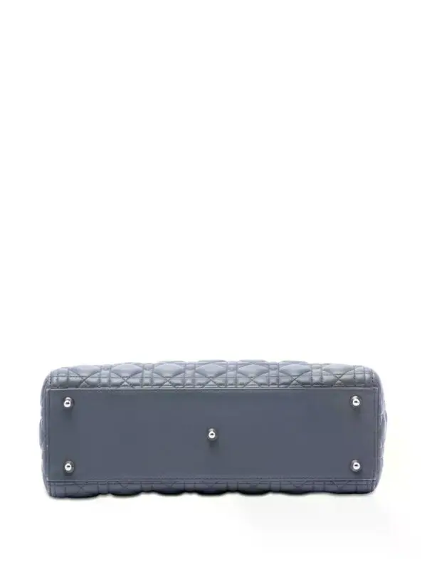 Dior Lambskin Lady Satchel - Grey