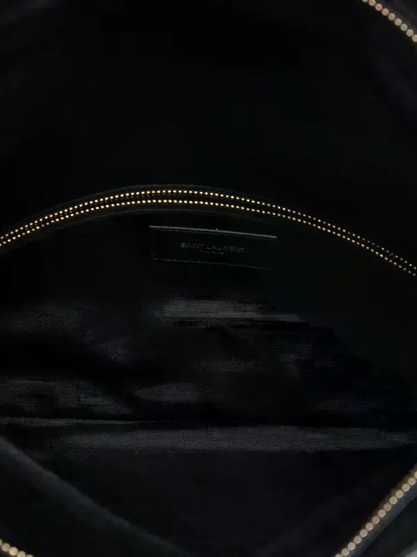 Saint Laurent Leather Fold Over Clutch Bag
