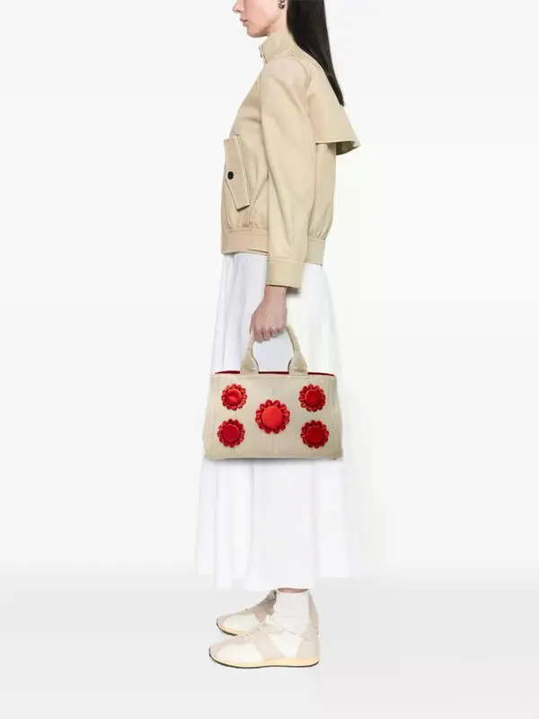 Prada Canvas Canapa Mistolino Tote Bag