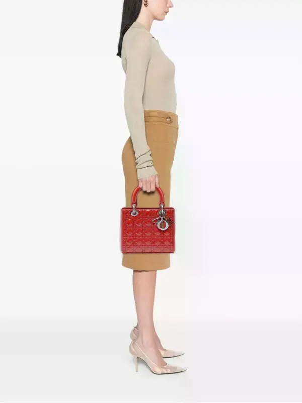 Dior Medium Patent Leather Lady Satchel