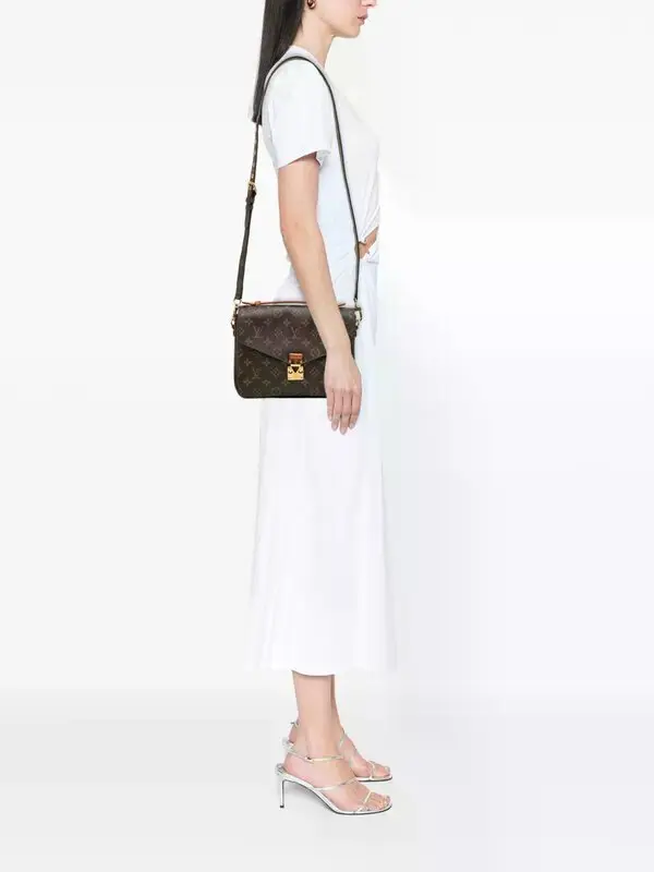 LOUIS VUITTON Monogram Pochette Metis Satchel