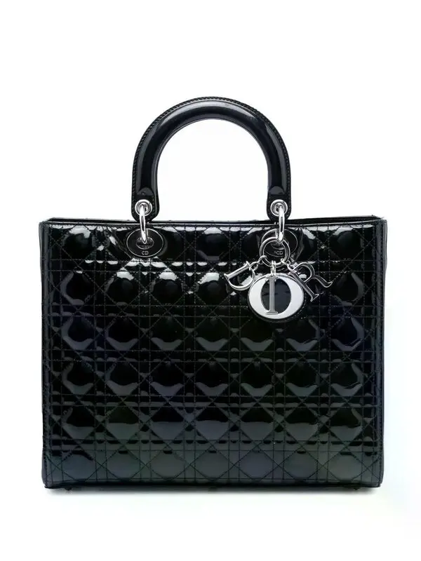 Dior Patent Cannage Lady Satchel