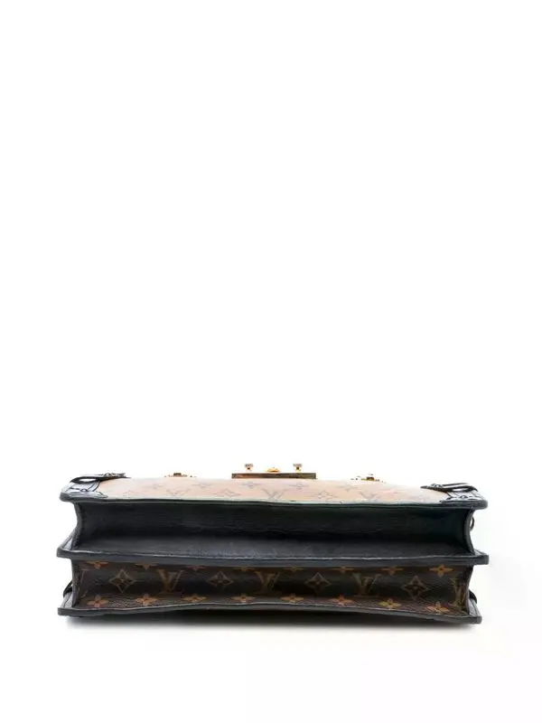 LOUIS VUITTON Monogram Reverse Trunk Clutch Crossbody Bag