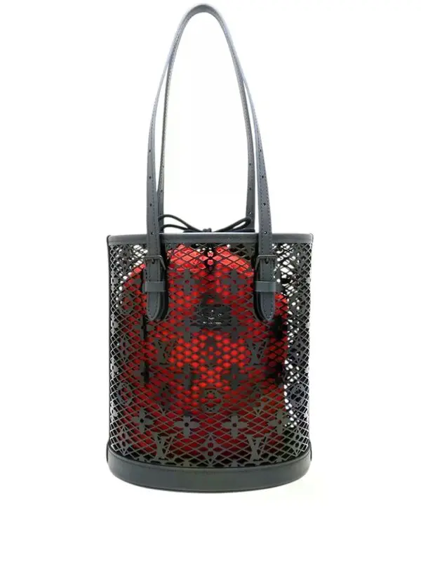 LOUIS VUITTON Monogram Lace Pm Bucket Bag
