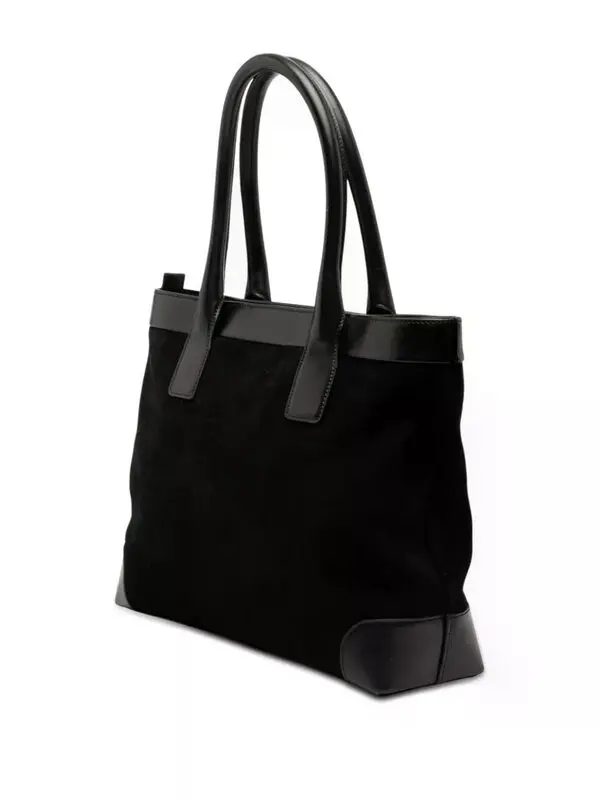 Gucci Suede Web Tote Bag