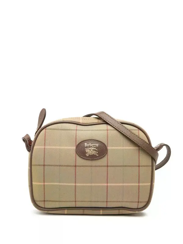 Burberry Vintage Check Canvas Crossbody Bag - Brown