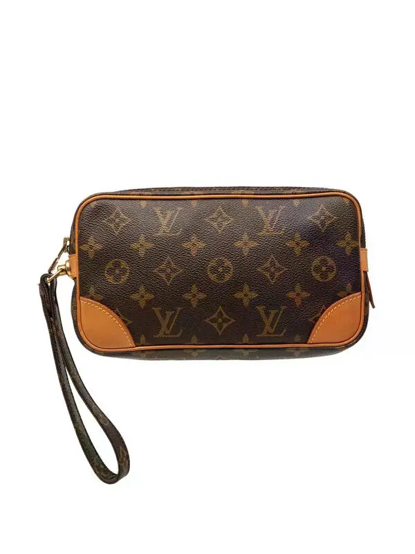 LOUIS VUITTON Marly Dragonne Pm Clutch Bag - Brown