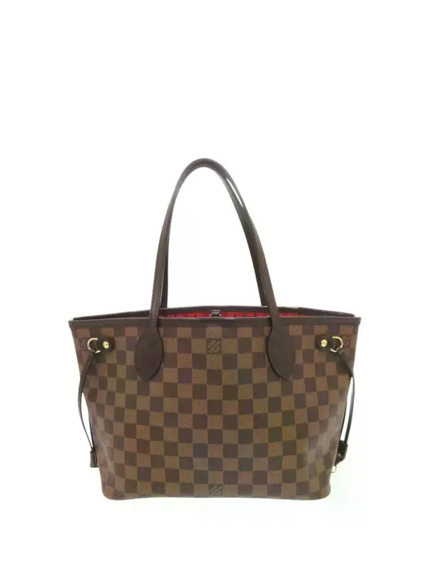 LOUIS VUITTON Damier Ebene Neverfull Pm Tote Bag - Brown