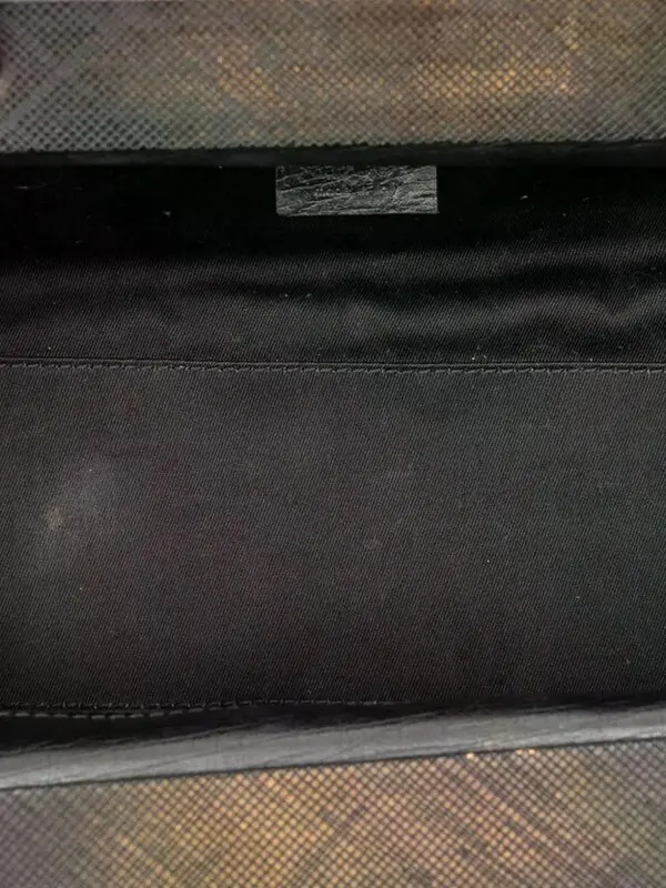 Gucci Gg Canvas Wood Frame Handbag