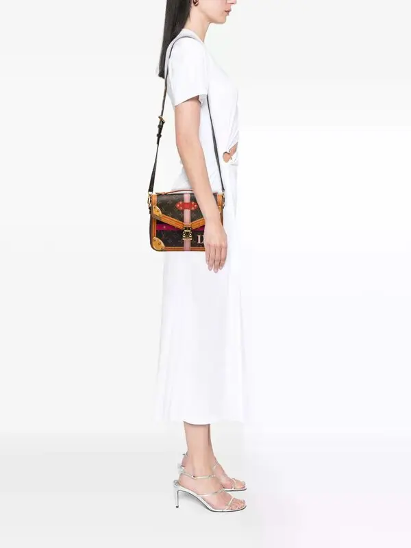 LOUIS VUITTON Monogram Summer Trunks Pochette Metis Satchel