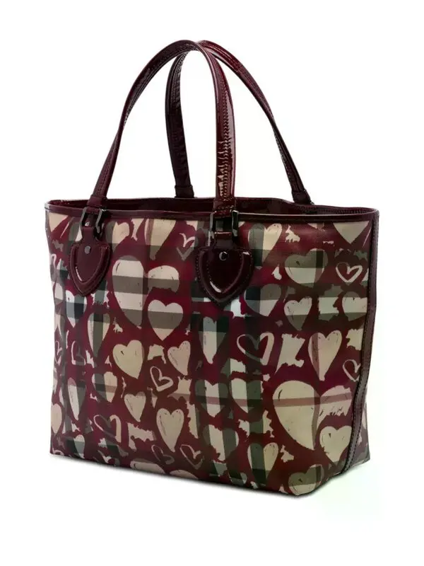 Burberry House Check Coated Canvas Gracie Tote Bag