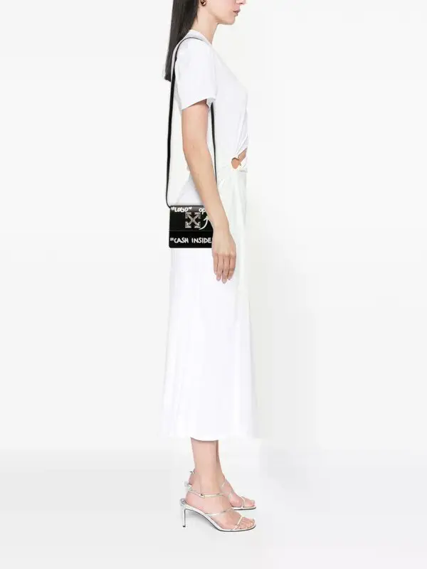 Off-White Glazed Calfskin Jitney 0.7 Bag