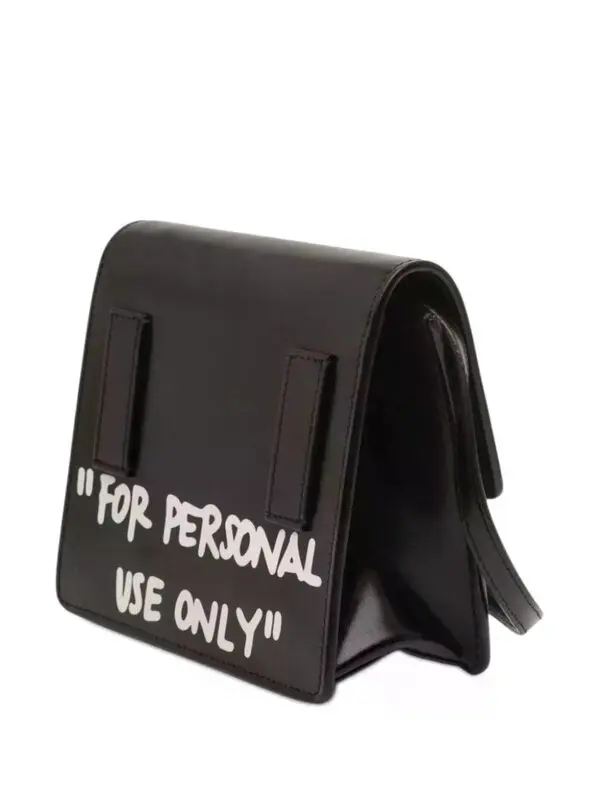 Off-White Glazed Calfskin Jitney 0.7 Bag