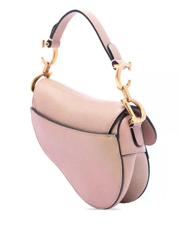 Dior 2021 Micro Goatskin Saddle Bag Satchel