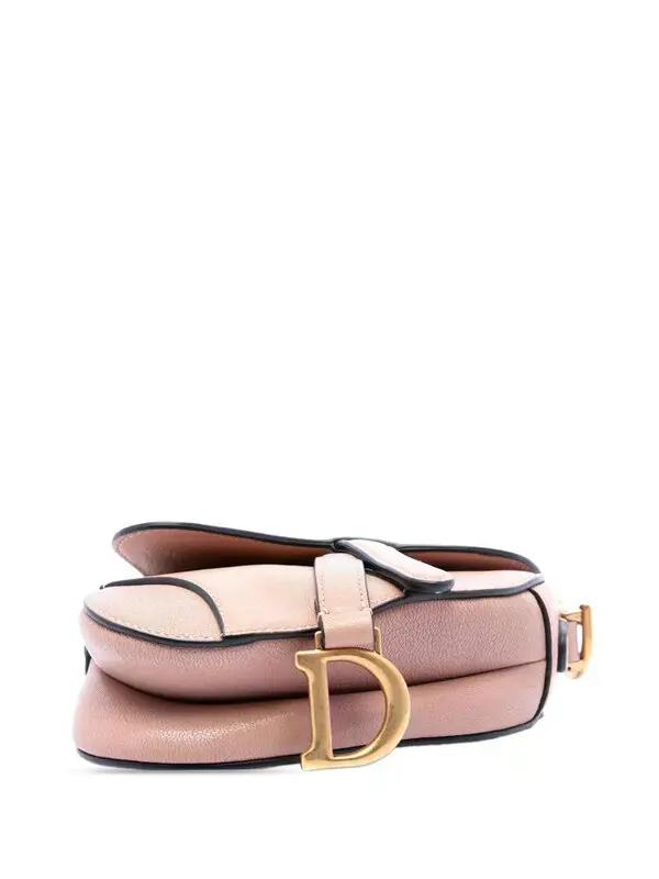 Dior 2021 Micro Goatskin Saddle Bag Satchel