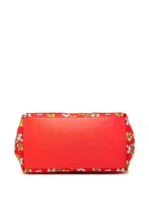 Balenciaga Navy Canvas Floral Print Cabas S Tote Bag - Multicolour