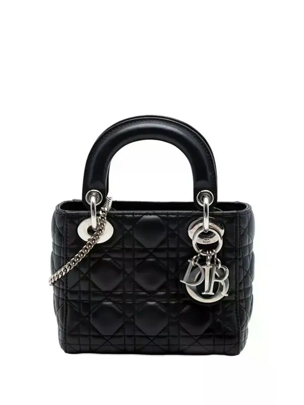 Dior Lambskin Lady Satchel - Black