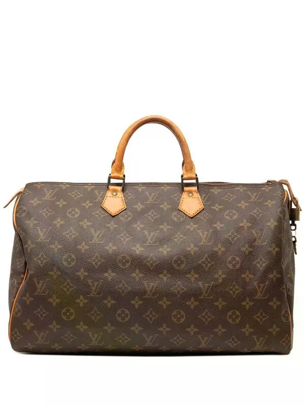 LOUIS VUITTON 1987 Monogram Speedy 40 Boston Bag - Brown