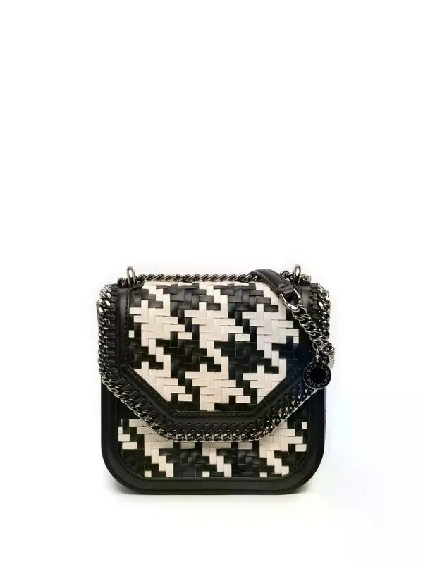 Stella McCartney Falabella Woven Box Crossbody Bag - Black