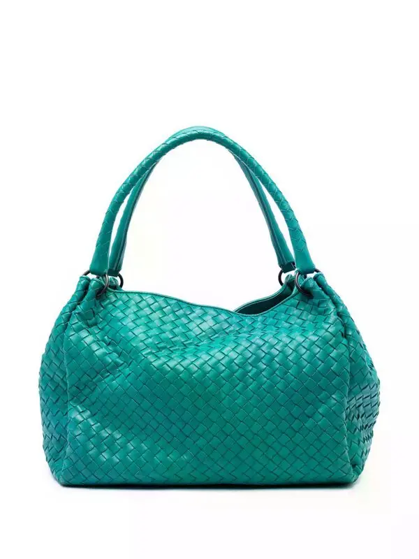 Bottega Veneta Nappa Intrecciato Parachute Tote Bag - Green