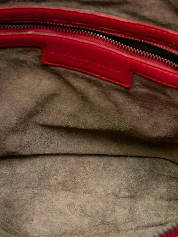 Bottega Veneta Nappa Intrecciato Nodini Crossbody Bag - Red