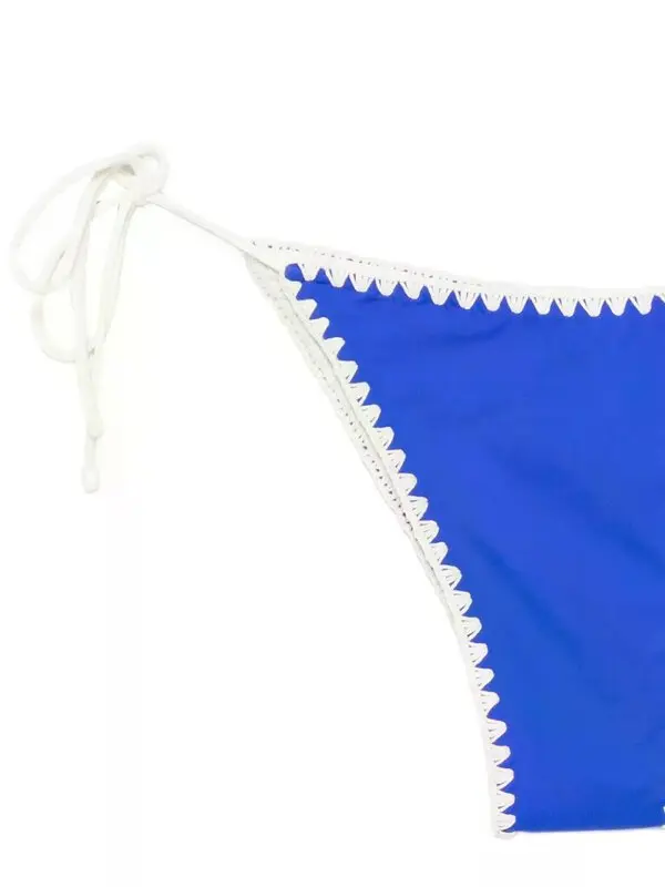 LESLIE AMON Lucy Crochet-trim Bikini Bottom