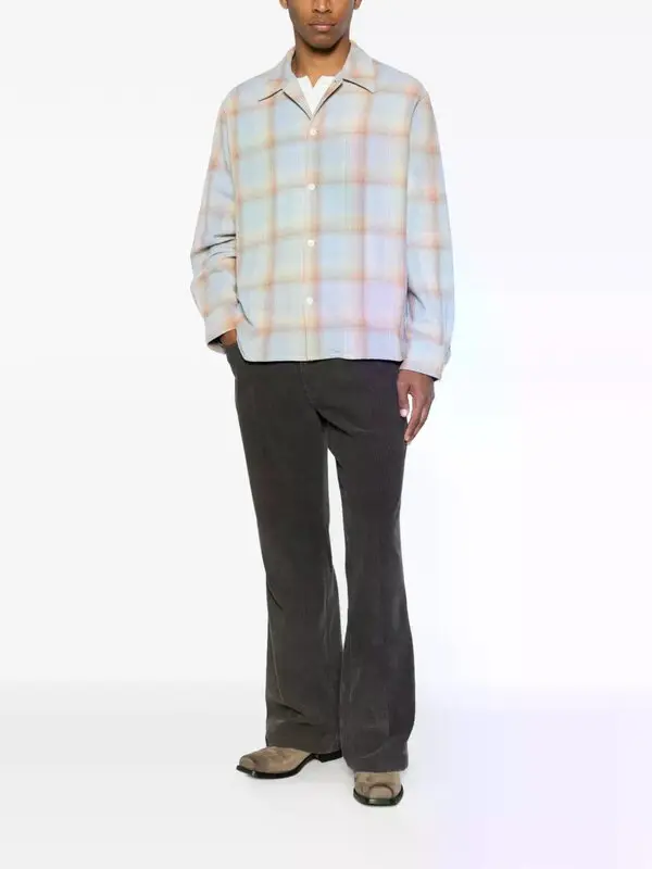SECOND / LAYER Logan Ombre Checked Shirt