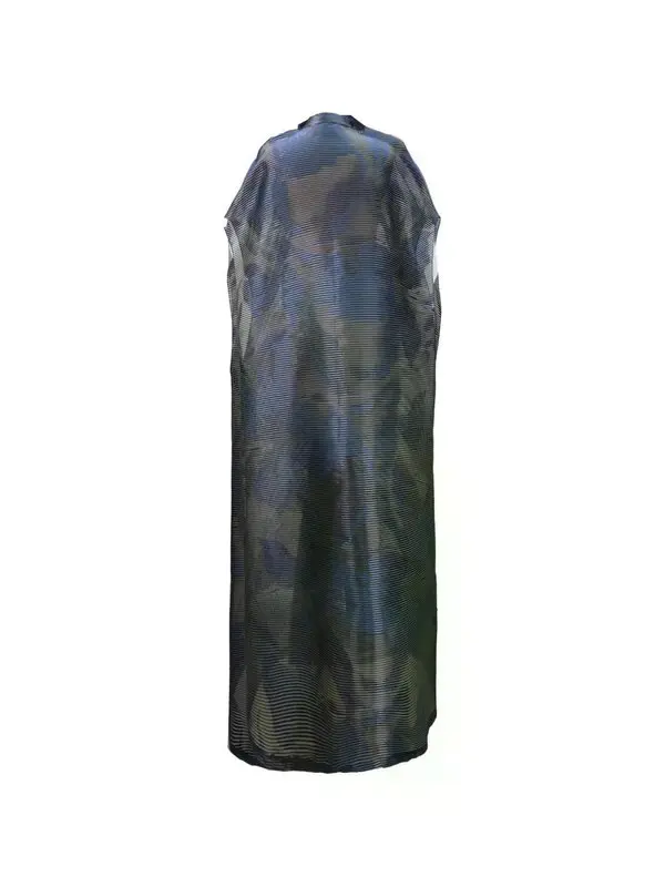 GEMY MAALOUF Abstract Print Pleated Kaftan