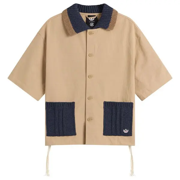 Adidas X Clot Guayabera Shirt - Warm Sandstone