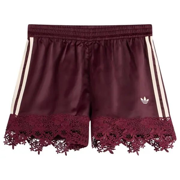 Adidas Firebird Satin Lace Track Short - Maroon