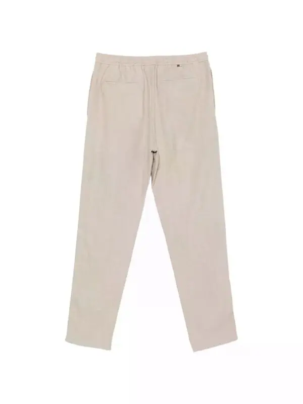 Canali Linen Drawstring Trousers