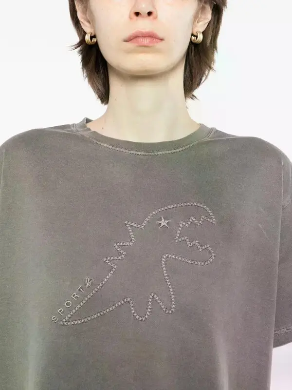 AGNES B. Dino Embroidered T-shirt
