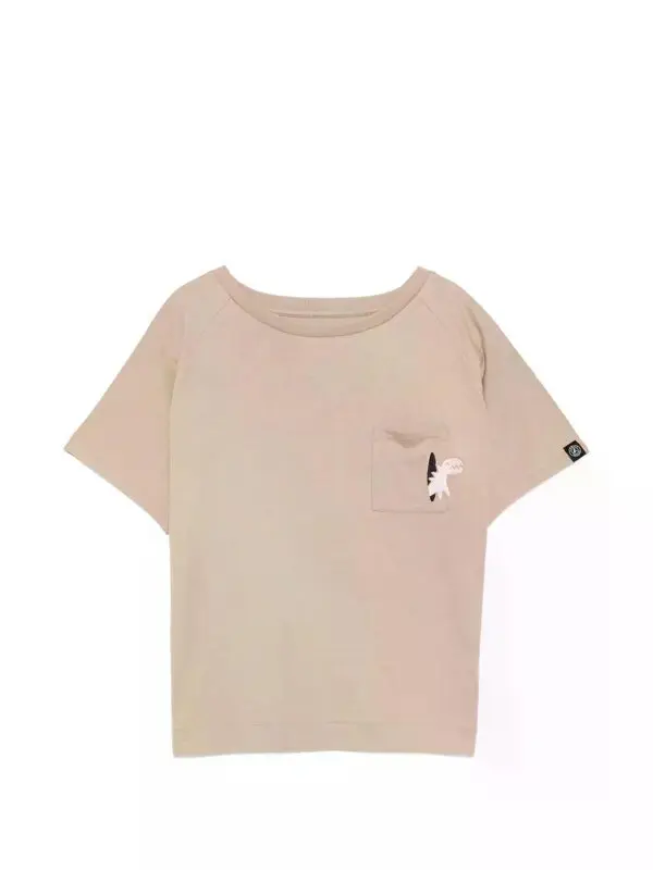 AGNES B. Embroidered Detail T-shirt - Neutrals
