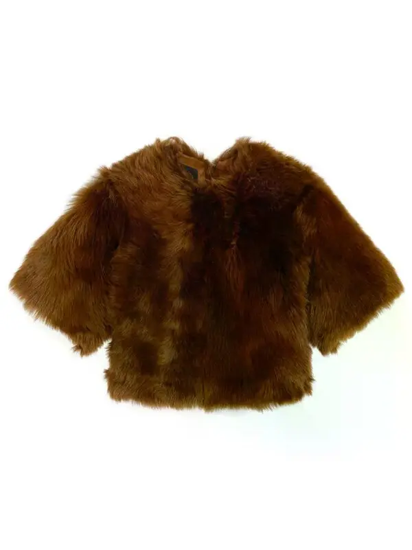 AMI Paris Round-neck Shearling Top