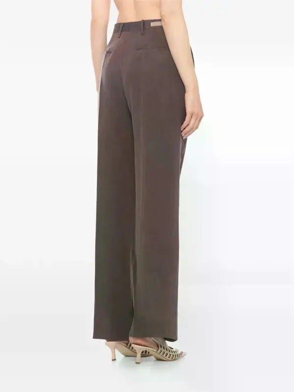 BRIGLIA 1949 Dark Pressed Crease Tailored Trousers