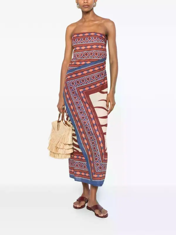 Johanna Ortiz Paraiso Agreste Strapless Dress