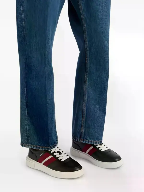 Bally Ribbon Leather Sneakers