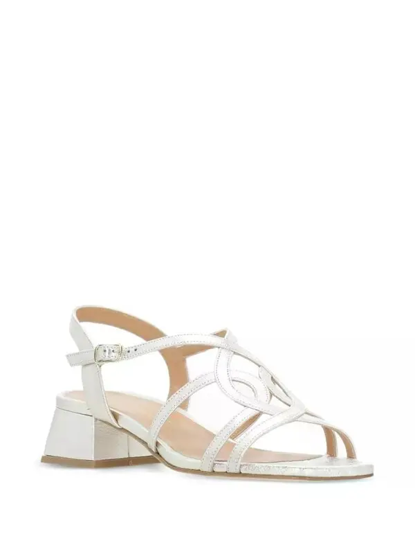 JULIE DEE Metallic Effect Strappy Sandals