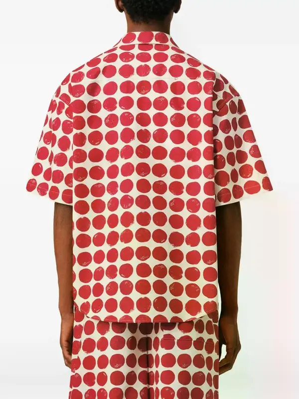 AMI Paris Cotton Short Sleeves Boxy Fit Shirt