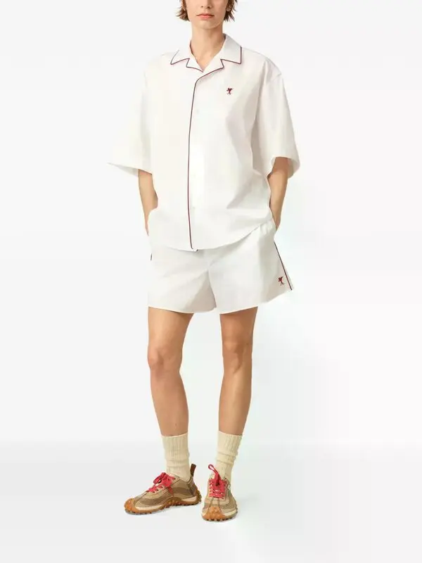 AMI Paris Cotton Arrow Short