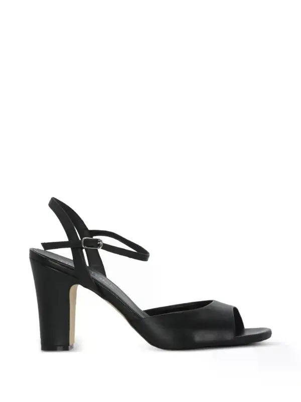 JULIE DEE Buckle-fastening Leather Sandals - Black