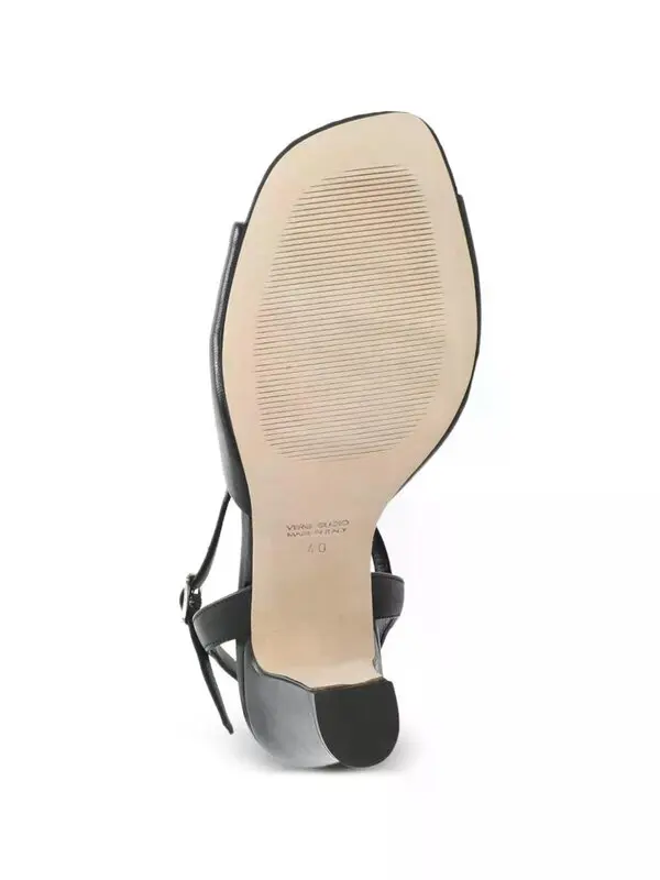 JULIE DEE Buckle-fastening Leather Sandals