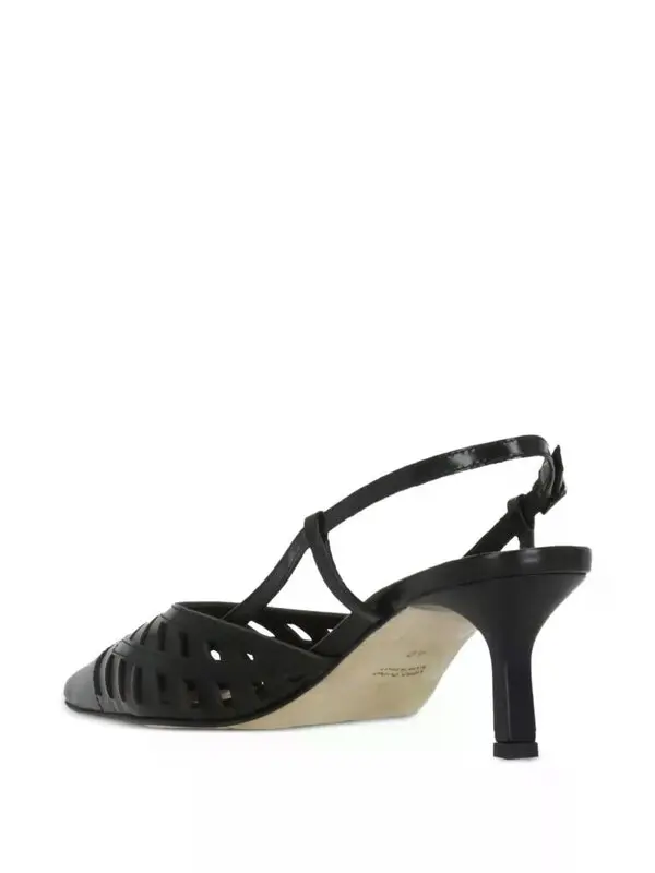 JULIE DEE Cut-out Slingback Pumps