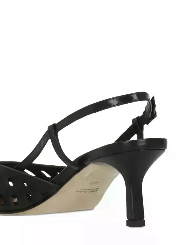 JULIE DEE Cut-out Slingback Pumps