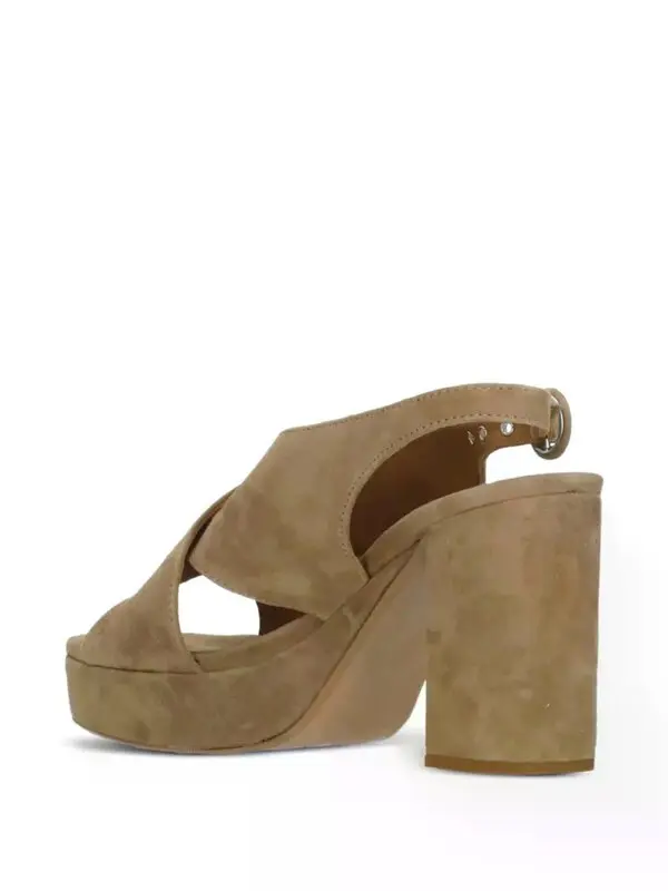 JULIE DEE Suede Heeled Sandals
