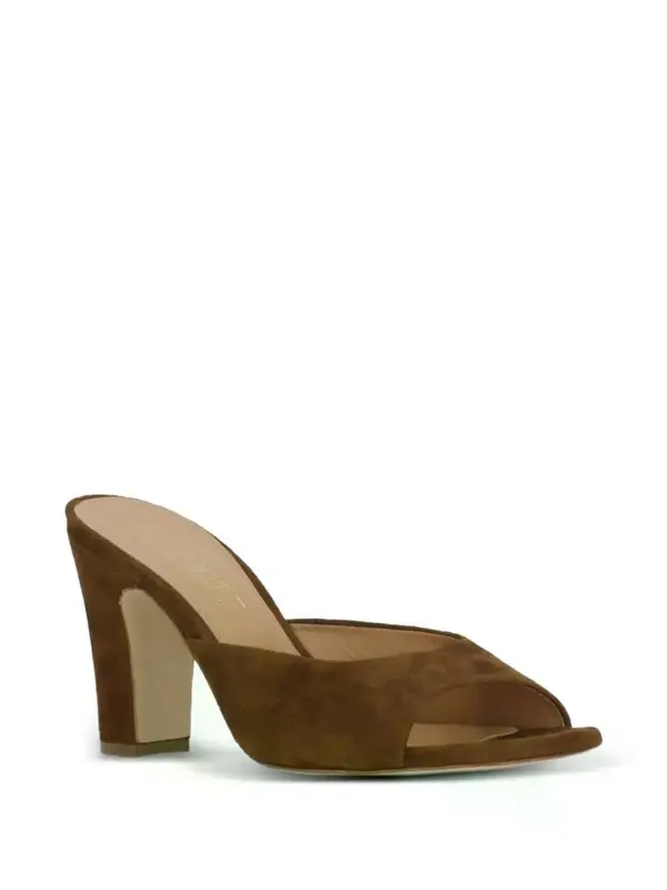 JULIE DEE Suede Block-heel Sandals