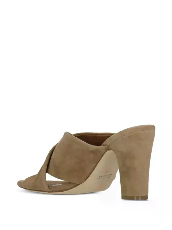 JULIE DEE Criss-cross Suede Sandals