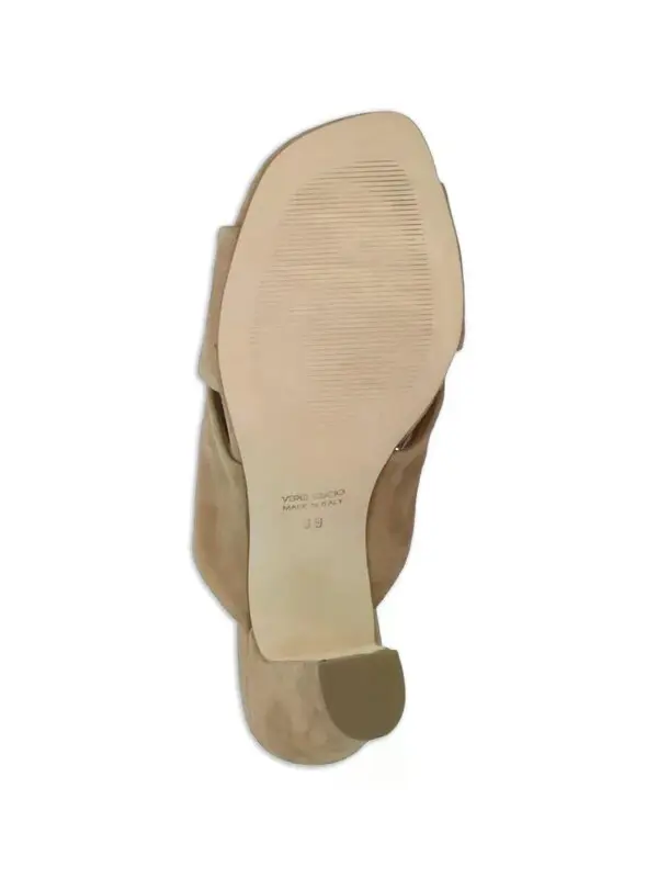 JULIE DEE Criss-cross Suede Sandals